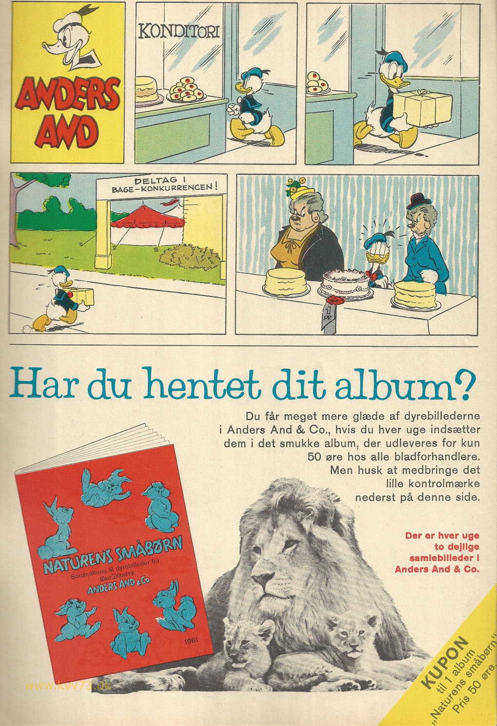 Reklamer i Anders And & Co. - Verdens Sjoveste ugeblad